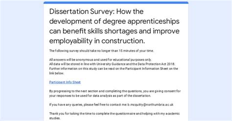 Paul Redman On Linkedin Dissertation Survey How The Development Of Degree Apprenticeships Can