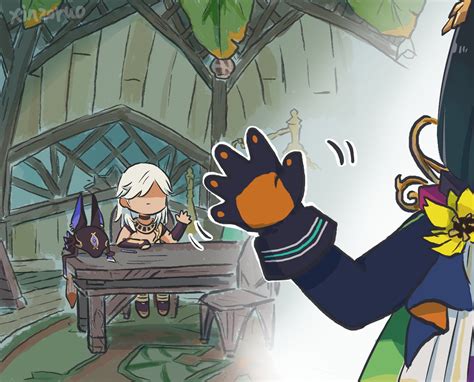 Tighnari And Cyno Genshin Impact Drawn By Xinzoruo Danbooru