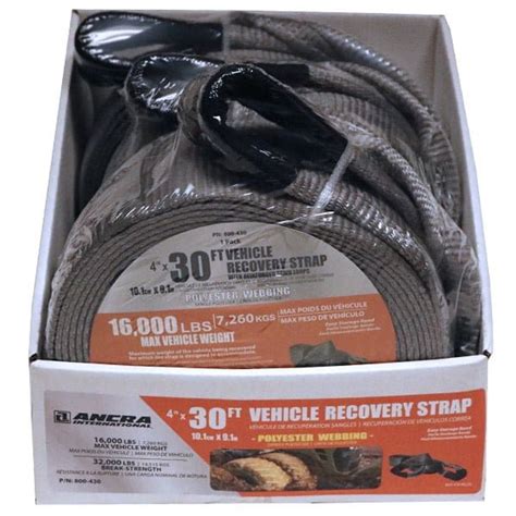 4 X 30 Sewn Loop Vehicle Recovery Strap