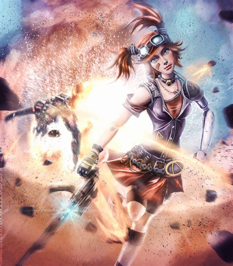 Mechromancer Gaige Having A Blast By Eddy Shinjuku On Deviantart