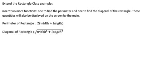 solved extend the rectangle class example insert two more
