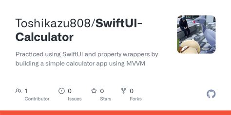 Github Toshikazu808swiftui Calculator Practiced Using Swiftui And