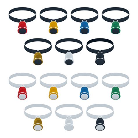Magnifying Glass Flat Icon Set 638091 Vector Art At Vecteezy