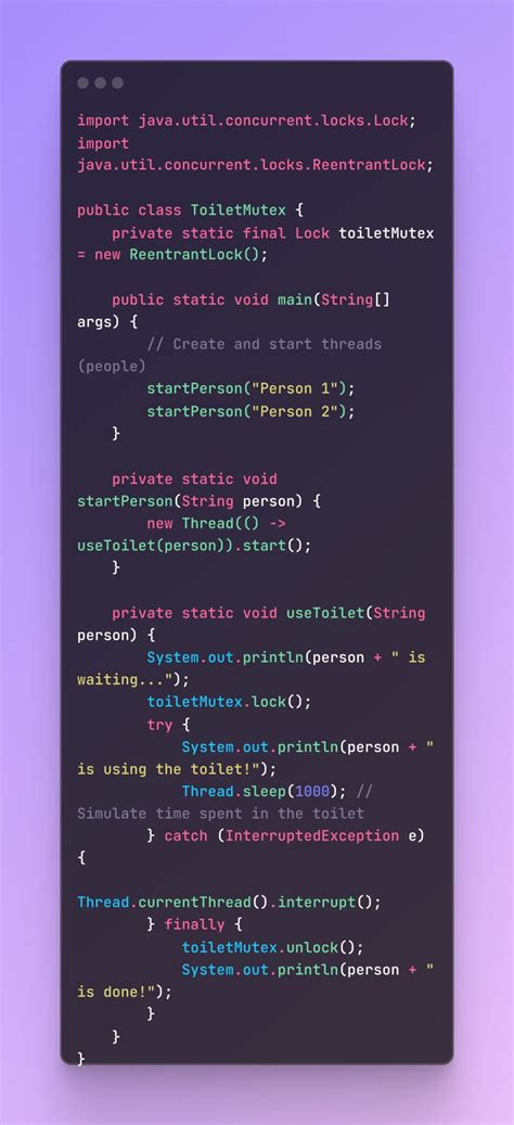 🚽 Explaining A Mutex Using A Toilet 🚽 A Mutex Is A Special Object Used
