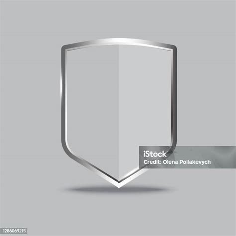 쉴드 아이콘 벡터입니다 안전 배지 강철 아이콘 보호 기호입니다 바이러스 보호 실버 플레이트 스톡 이미지 Eps10 방패에 대한 스톡 벡터 아트 및 기타 이미지 Istock
