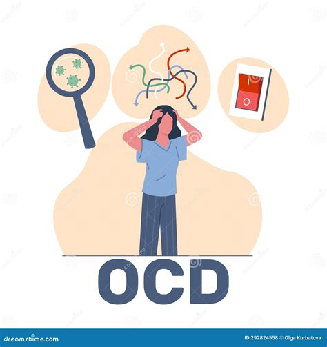 Obsessive Compulsive Disorder Symptoms With Girl Fear Has Intrusive Thoughts And Counting Ocd