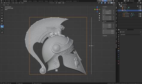 3d Model Ancient Greek Corinthian Helmet Sculpture Turbosquid 2286665