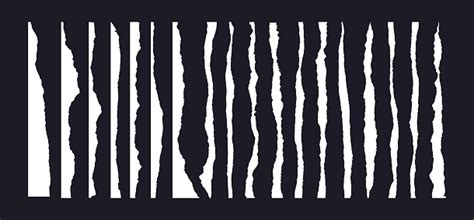 찢어지고 찢어진 종이 콜라주 종이 조각입니다 스크랩북 찢어진 가장자리 수제 창의성 질감 공예품 디자인 포스터 소셜 미디어에 대한 노트북 찢어짐 벡터 세트 0명에 대한 스톡