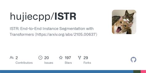 Github Hujiecppistr Istr End To End Instance Segmentation With