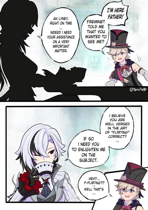 Arlecchino And Lyney Genshin Impact Drawn By Tomytobk Danbooru