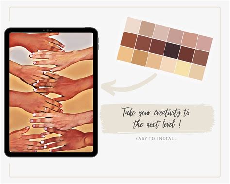 30 Skin Tones Swatches For Procreate Procreate Color Palette Etsy