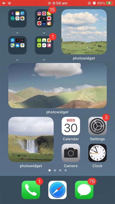Ios14 Homescreen Layout Aesthetic Widgets Phone Backgrounds