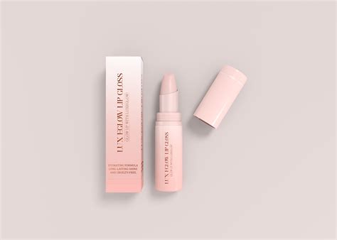 Lux Eglow Lip Gloss Label And Box Design Behance