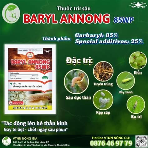 Baryl Annong 85wp 100gr Vtnn NÔng Gia