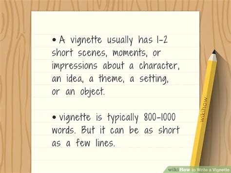Vignette Examples Writing