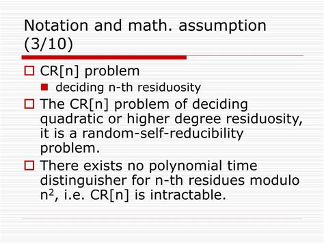 Ppt Public Key Cryptosystems Based On Composite Degree Residuosity Classes Powerpoint