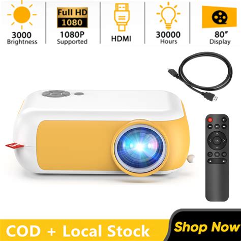 Mini Portable Led Projector Home Mobile Phone Same Screen Projector Bedroom P Smart Home