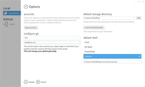 Git How To Wrap The Bash Shell From Github For Windows In Console2