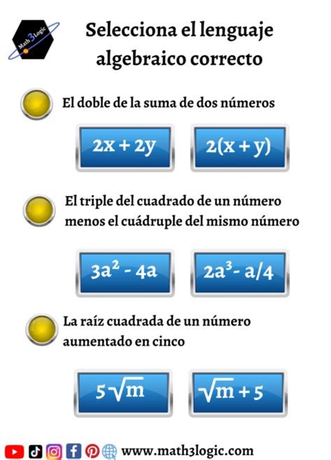 Explorando Todo El Lenguaje Algebraico Math3logic