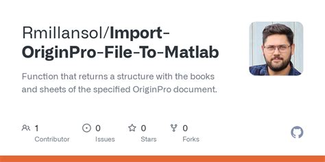 GitHub Rmillansol Import OriginPro File To Matlab Function That Returns A Structure With The