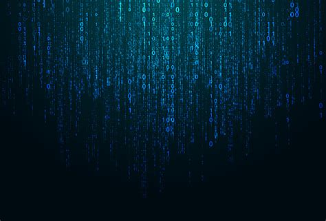 벡터 블루 디지털 코드 비 비 매트릭스 영감 미래주의 스타일 데이터에 대한 스톡 벡터 아트 및 기타 이미지 데이터 컴퓨터 언어 이진법 Istock