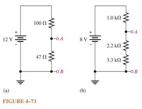 Solved Find The Voltage Between A And B In Each Voltage Divider Solutioninn