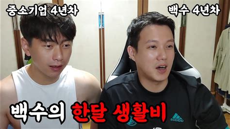 구독자 1만따리 백수와 중소기업 노예는 한 달에 얼마로 살까 Youtube