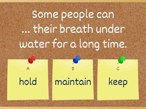 Vocabluary Collocations Quiz