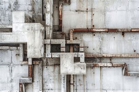 Abstract Patterns Formed By Urban Infrastructure And Architecture Stock