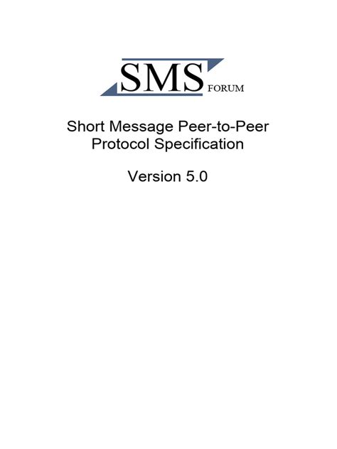 Smpp V5 Pdf Computer Network Service Industries