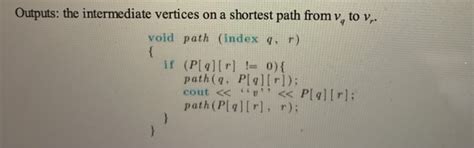 Solved 1 Using Given Matrix P Produced By Floyd2 Algorithm