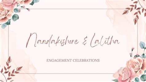 Nandakishore And Lalitha Engagement Live Stream 4k Youtube