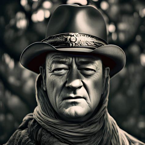 John Wayne Black And White By Paulowiki On Deviantart