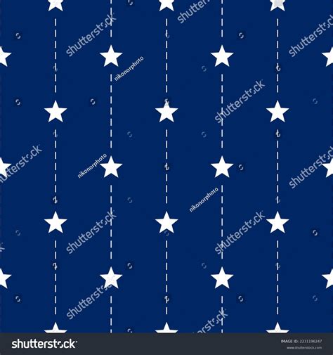 Stars Vertical Dotted Line Seamless Pattern Stock Vector Royalty Free 2231196247 Shutterstock