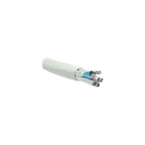Экранированный кабель витая пара Hyperline FUTP24W-C5-S24-IN-LSZH-GY F ...