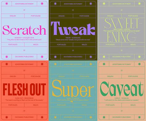 Advertising Dictionary Poster Designs