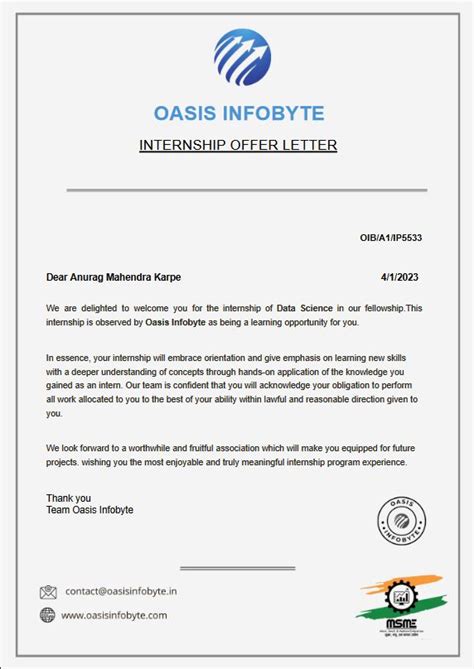 Anurag Karpe On Linkedin Datascience Internship Oasisinfobyte 11 Comments