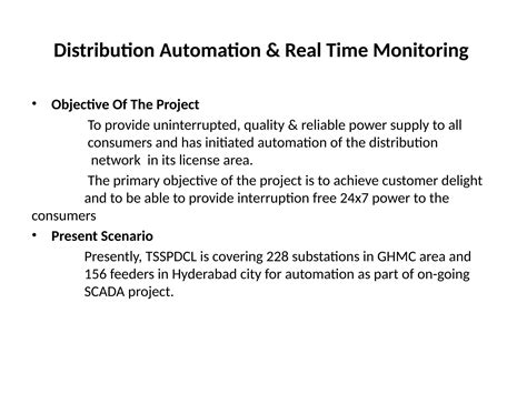 Distribution Automation And Real Time Monitoringpptx