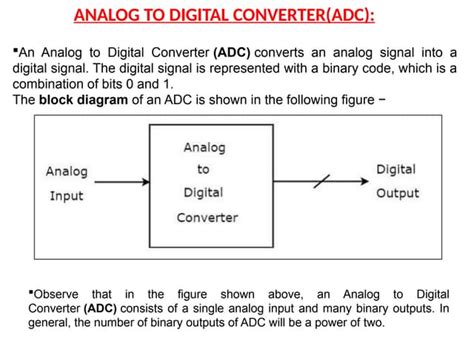 Adc Types Analog To Digital Converter Pptx