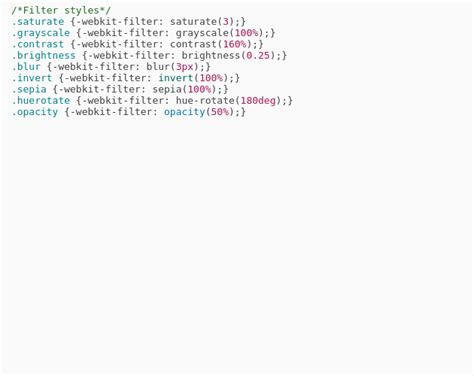 CSS Webkit Filters Codepad