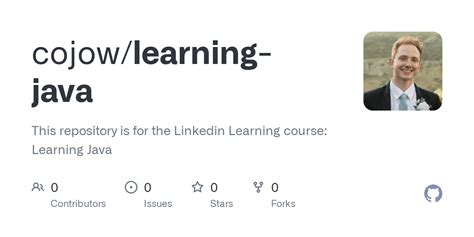 Github Cojowlearning Java This Repository Is For The Linkedin
