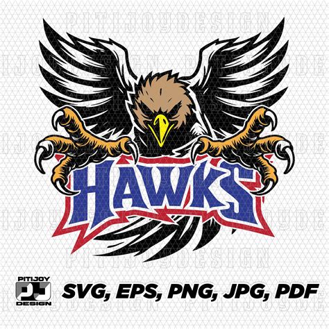 Hawks Svg Hawk Svg Hawks Png Hawk Png Hawks Mascot Svg Hawks