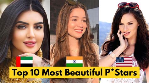 Top 10 Most Beautiful Prnstars ️ Top Pstars In The World Youtube