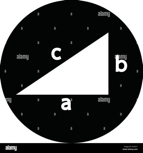 Pythagoras Theorem Icon Stock Vector Image Art Alamy