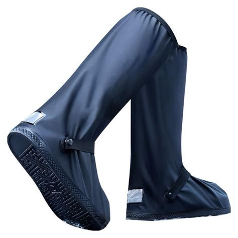 Couvre Bottes Imperméables Qiilu Design à Lettres Dégradé Antidérapants Pvc Léger Et