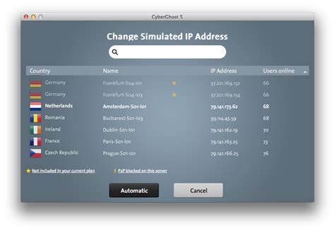 CyberGhost VPN For Mac Download