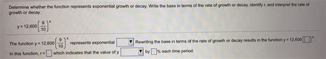 [answered] Determine Whether The Function Represents Exponential Growth Kunduz