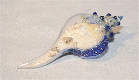 Blown Glass Shell Etsy