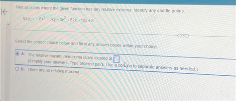 Solved Find All Points Where The Given Function Has Any