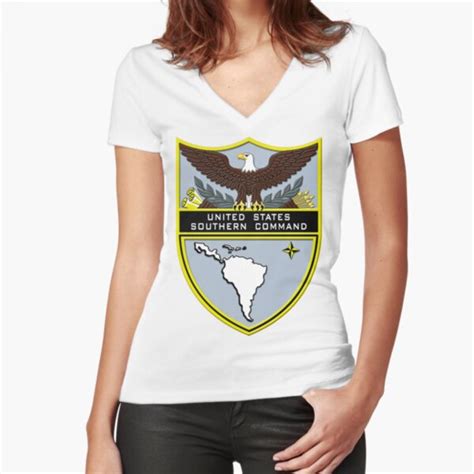 U S Southern Command Southcom Shield T Shirt By Quatrosales